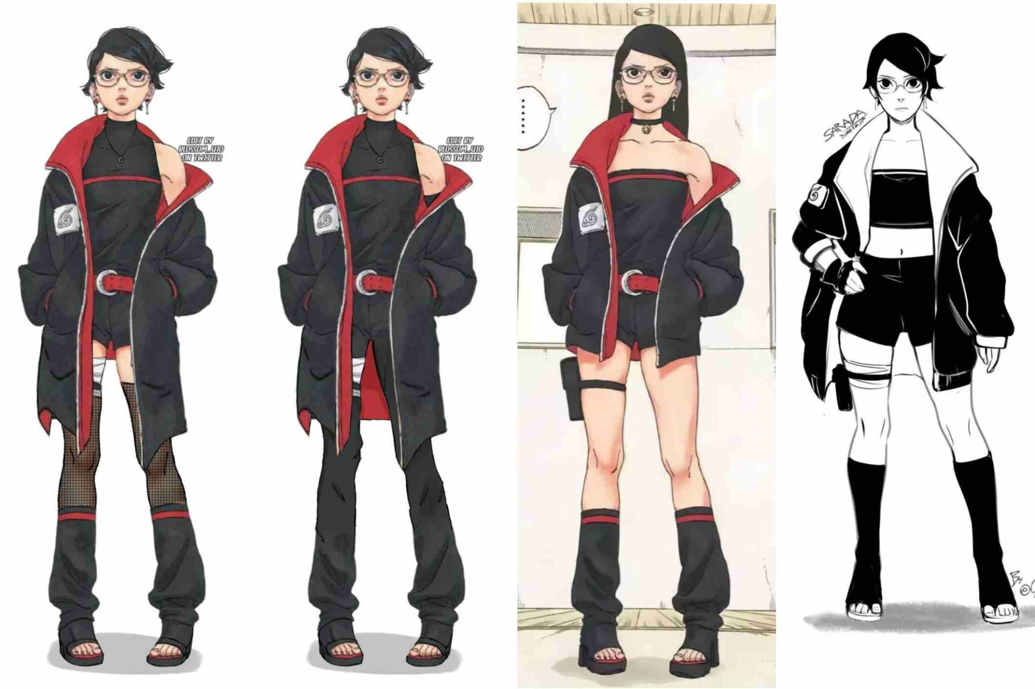 Sarada's Timeskip Design Reimagined: Boruto Fans Come Up With Their Own ...